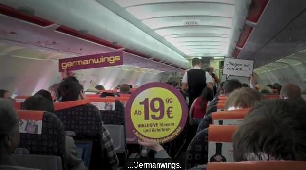Germanwings Werbung via "Planemob" - Trend Spots